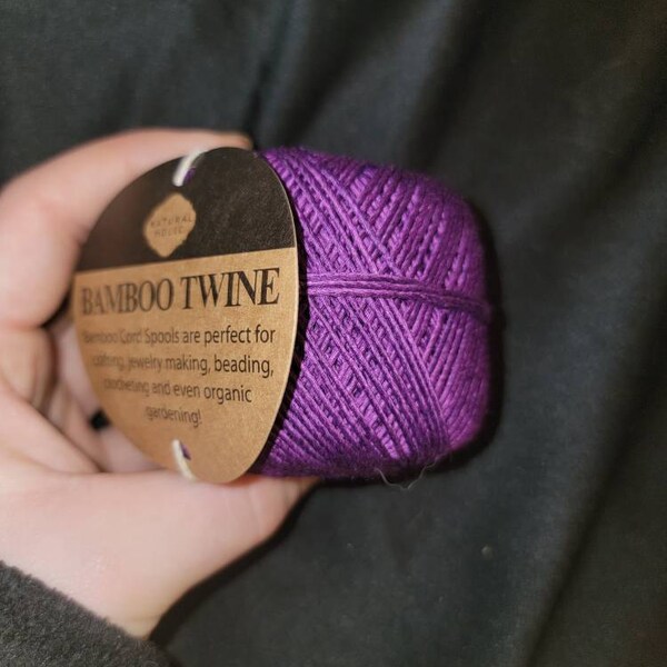 100% BAMBOO CORD BALL 100yards Full Roll polished Bamboo Cord ...