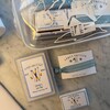 Set of 12 Whimsical Bow Personalized Playing Cards Favors, Playing ...