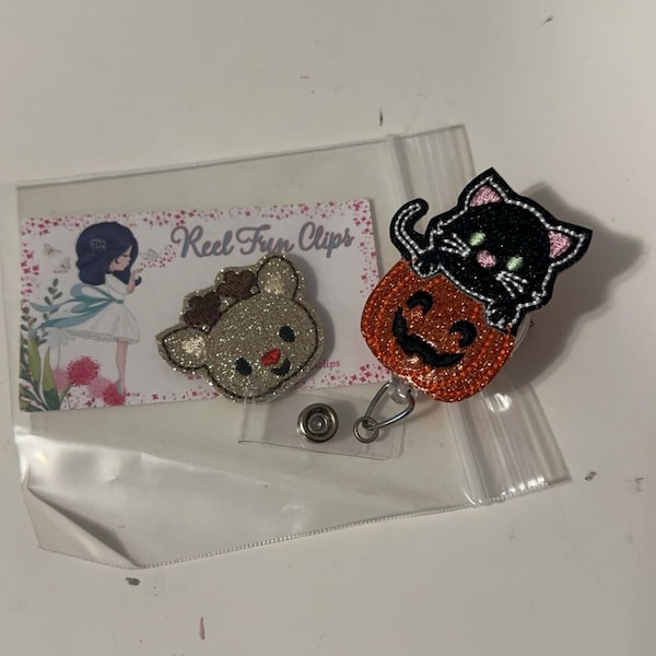 Coquette Pink Bow Badge Reel, Nurse Badge Holder, Pretty Badge Reel ...
