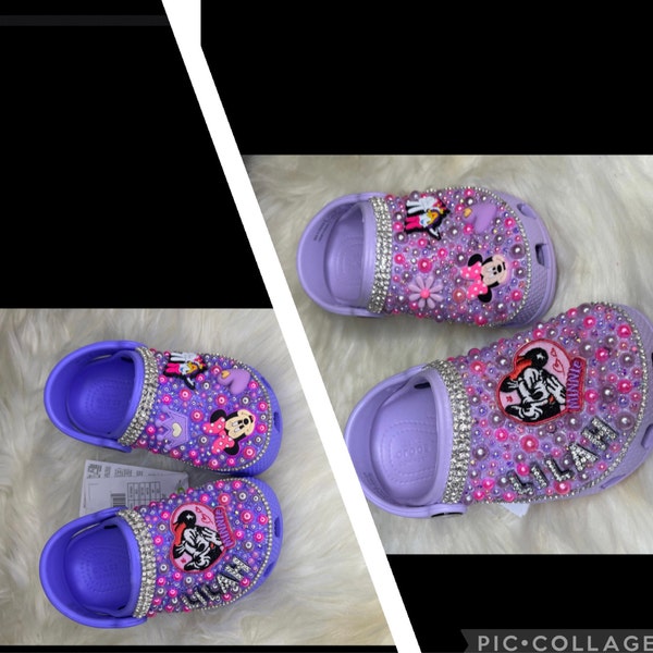 Custom Designed Bling Crocs - Big Kids and Toddlers - Etsy