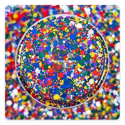 FLASHBACK Chunky Neon Glitters 90s Theme Glitters Chunky Silver ...