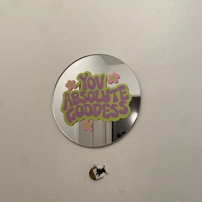 Absolutely Stunning Mini Disc Mirror Customise Colour - Etsy