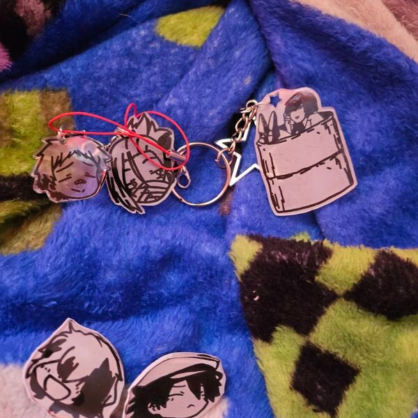 Bungo Stray Dogs Bsd Matching Pin Set, Dazai and Chuuya - Etsy