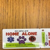 Emergency Contact Key FOB and Wallet Card for Pets Home Alone Pet Alert ...