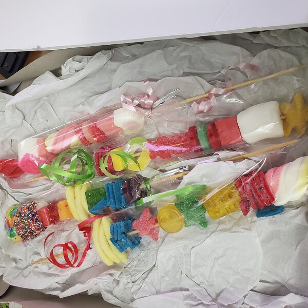 4 Luau Candy Kabobs - Etsy