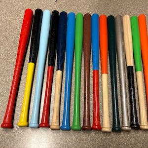 25 Pack 18 Mini Souvenir Baseball Bats Real Ash Wood Blems - Etsy