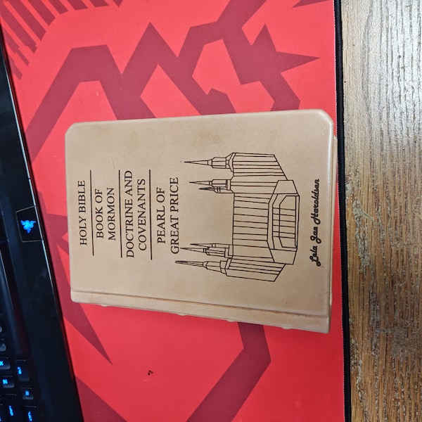 Handcrafted Leather LDS Quad: Book of Mormon, Triple Combination Holy ...