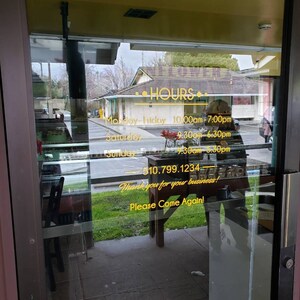 Store Hours Decal, Hours of Operation Sticker, Business Hours Door ...