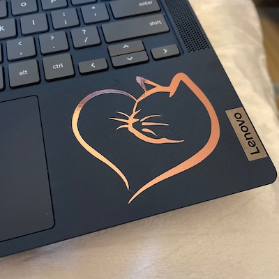 Cat Heart Vinyl Decal - Etsy