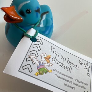 Printable Duck Duck Tag for Rubber Ducks - Etsy