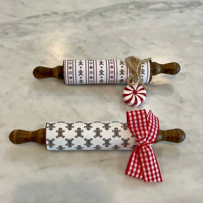 Gingerbread Mini Rolling Pin for Christmas & Hot Cocoa Bars - Etsy