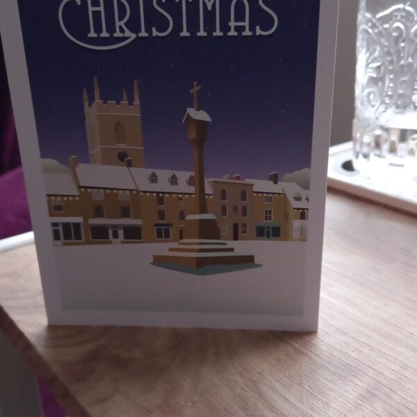 Cirencester Church & Marketplace Poster /cotswold Print ...