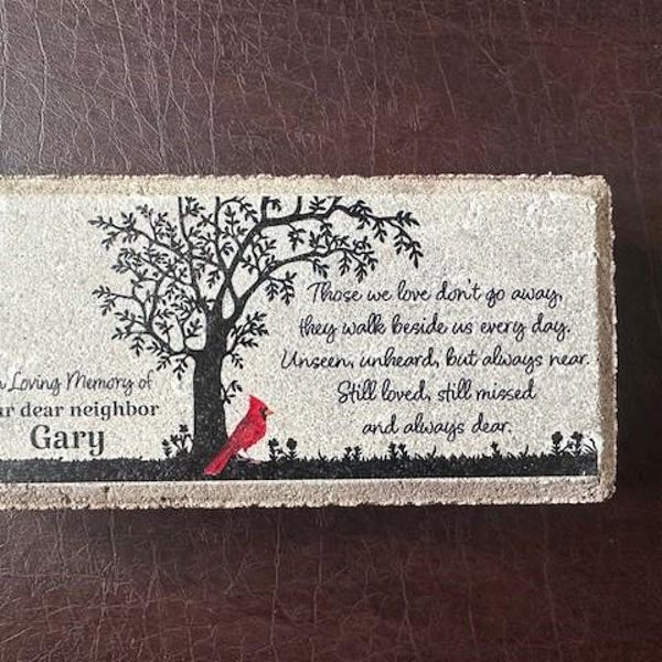 Personalized Horse Pony Memorial Stone. 8x4 Stone Brick. Burial Marker ...