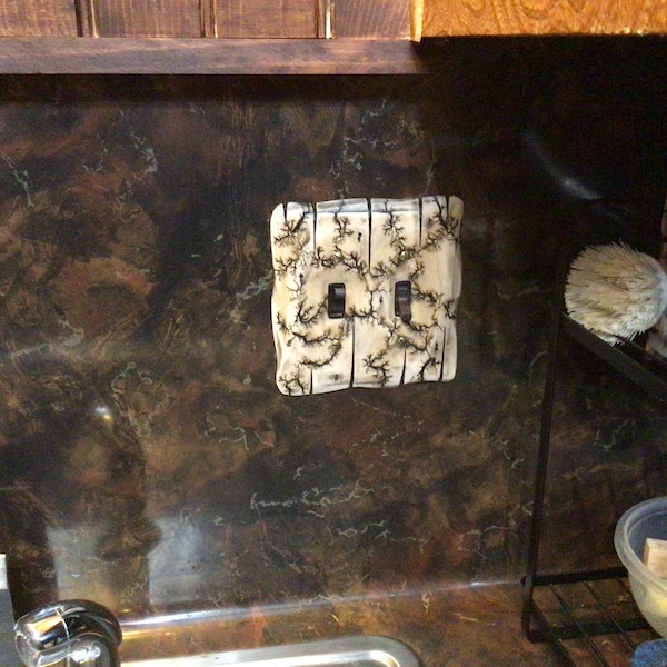Burnt Maple - Light Switch Covers, Switch Plates, Wall Plates, Plug ...