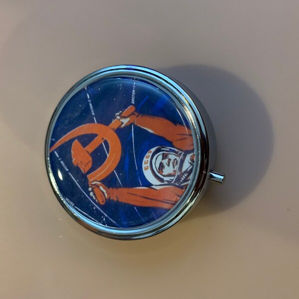 Soviet Propaganda Pill Box Case Pillbox Holder Trinket Box USSR Russia ...