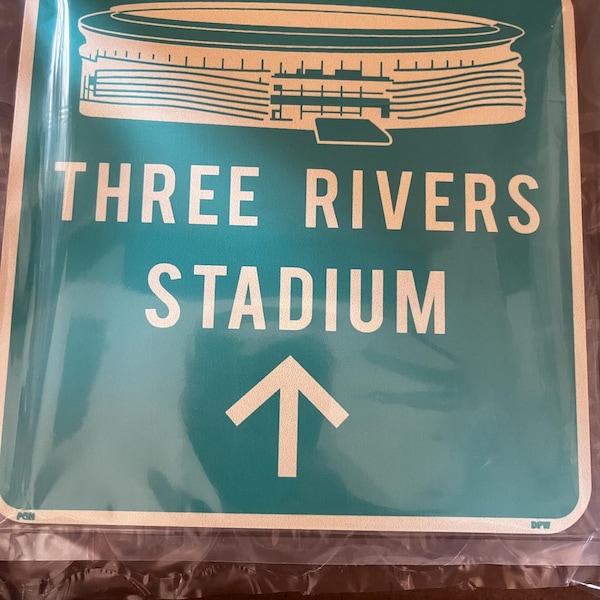 Three Rivers Stadium Direction Sign, Previous Home of the Pittsburgh ...