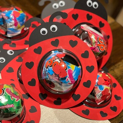 Ladybug Candy Holder, Valentines Day Candy Dome Svg, Valentines Day ...