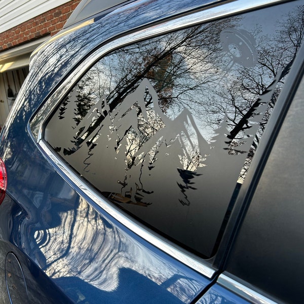 Custom Nature Trees & Ocean Vinyl Decal – Compatible With 2019–2026 ...