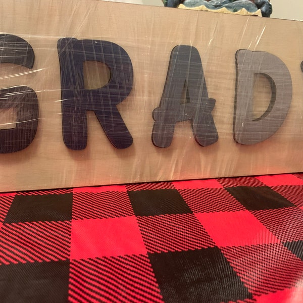 WOODEN NAME PUZZLE - 010101 - Personalized Name Puzzle - Full Color ...