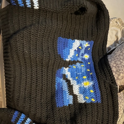 Starry Night Sweater Crochet Pattern - Etsy