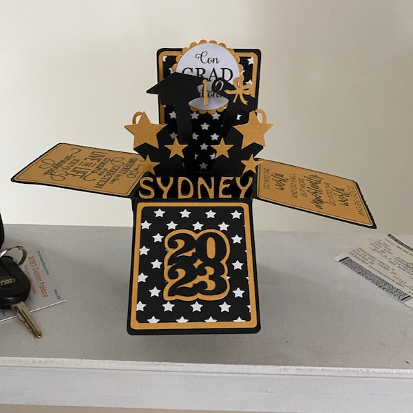 Graduation Pop up Card, Graduation Gift Card Holder, Graduation ...