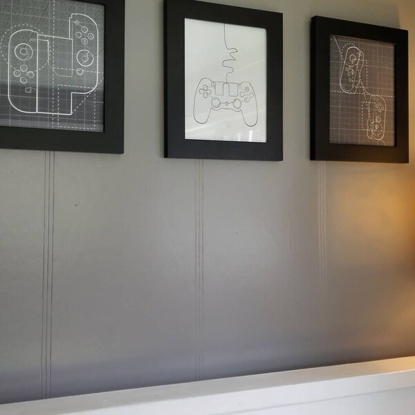 Abstract PC Line Drawing | Minimalist Art | Wall Decor | Computer ...