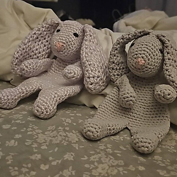 Crochet Bunny Snuggler Pattern Amigurumi Rabbit Plushie Cuye Cuddle ...