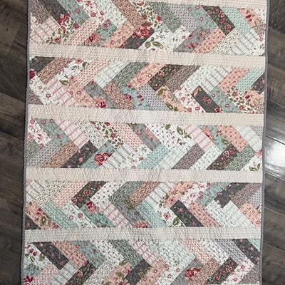 Falling Blocks Quilt Pattern Tutorial, Easy to Make, Uses Charm Packs ...