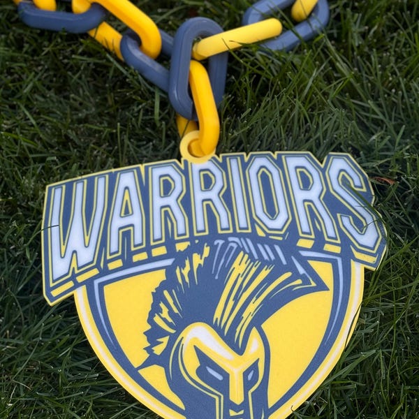 9 Custom Fan Chain Giant Logo Necklace Sports Homerun Turnover Jumbo ...