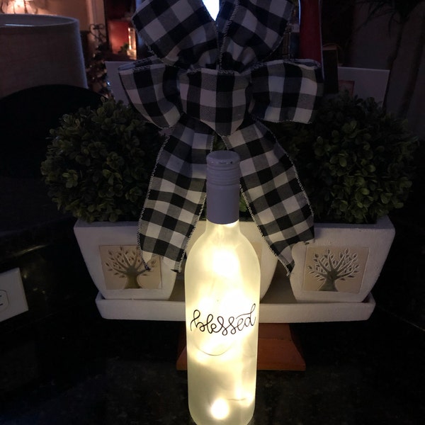 Lighted Liquor Bottle Lamps - Etsy