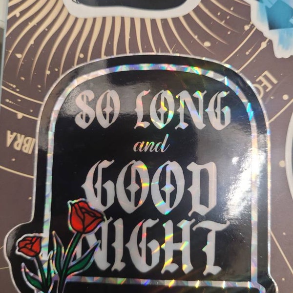 MCR Sticker Sheet | Song Lyric Sticker | My Chemical Romance Sticker ...