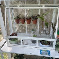 AKERBAR Desktop Greenhouse (17in) Acrylic Pegboard and Shelf Kit for ...