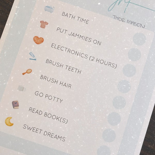 Morning Routine for Kids, Ready for School Routine Chart, Printable ...