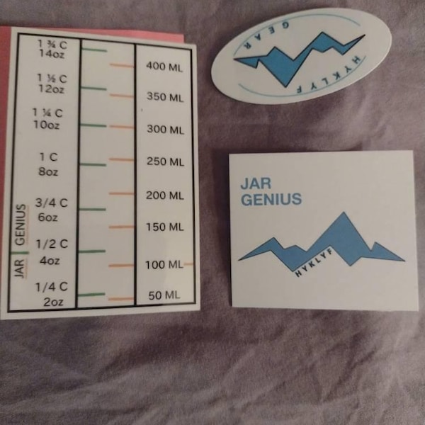 JAR Genius-ultralight Water Measuring Tool for Cold Soaking Dehydrated ...