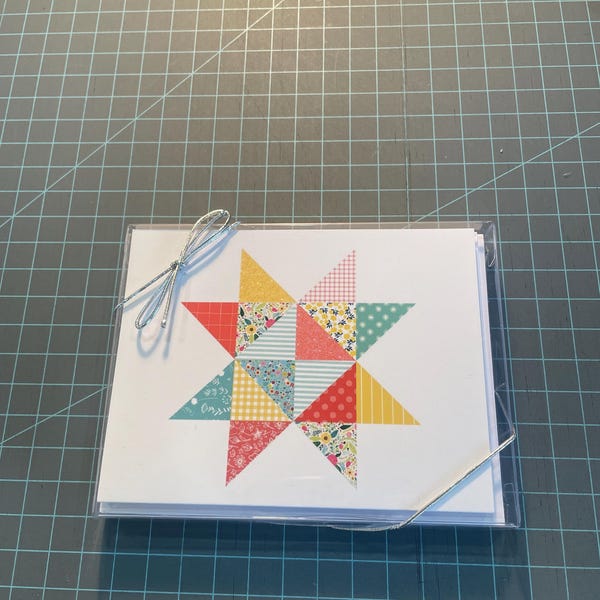 Gift Set of Barn Quilt Block Cards - Etsy