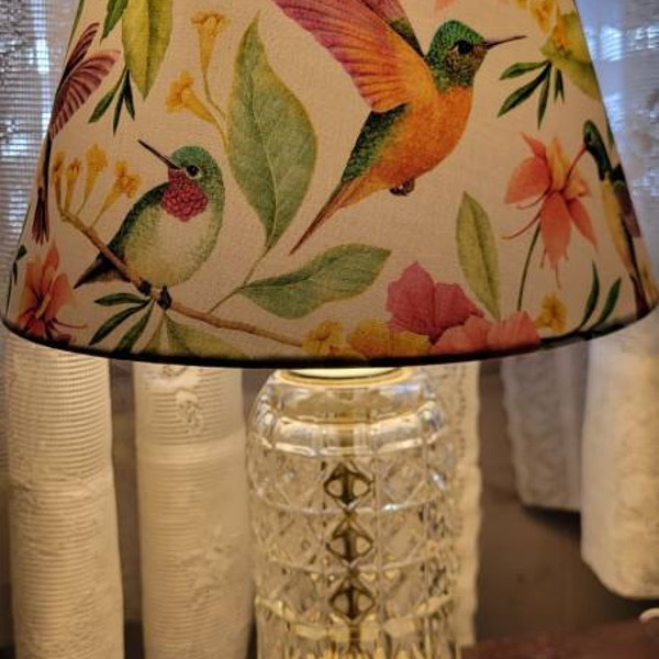 Hummingbird Lamp Shade. Hummingbirds. Birds. Trees. Flowers. Shades Are ...