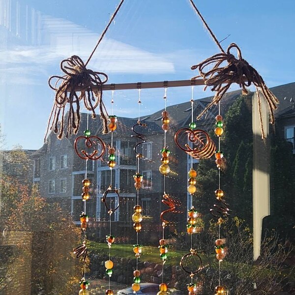 Beach Decor, Sun Catcher Turquoise, Wire Art, Shell, Glass, Inexpensive ...