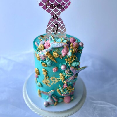 25x Edible Seahorse Seashells Mermaid Under Sea Fondant Cake - Etsy