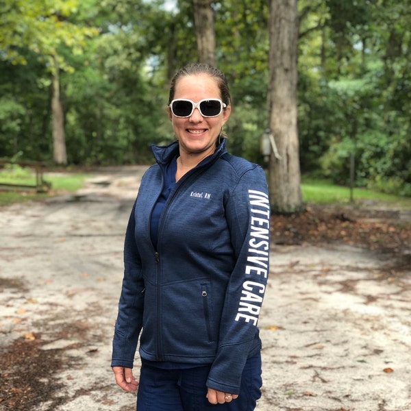 ICU Intensive Care Unit Jacket Nurse Jacket Embroidered Jacket ...