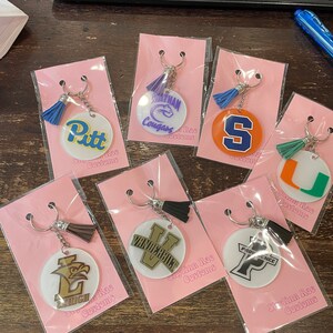 Custom College Keychains/ Any College You Want - Etsy