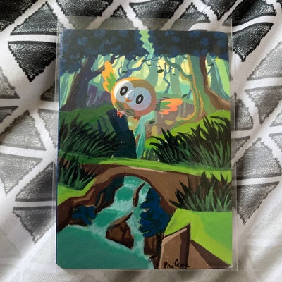 Pokemon Hand Painted Card Fuecoco chochodile - Etsy