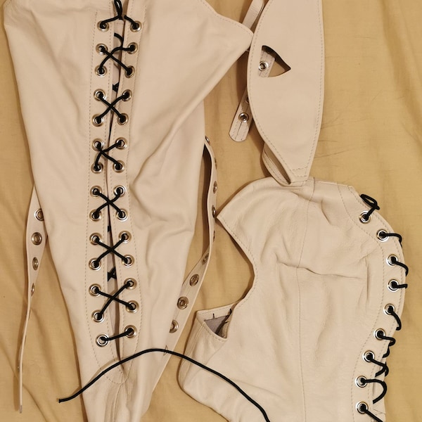 Bondage Leather Armbinder Lacing Custom Made Italian Leather MATURE - Etsy