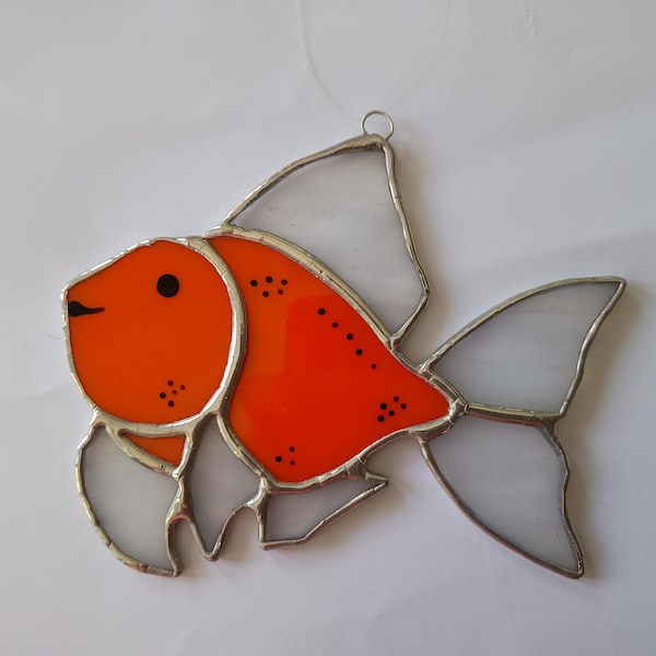 Pattern- Goldfish Stained Glass Suncatcher - Etsy