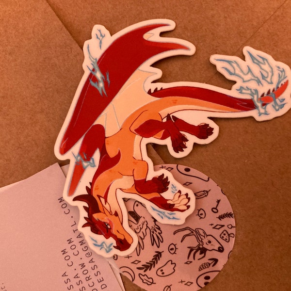 Peril & Whiteout Stickers | Wings of Fire | Dragons | Nightwing ...