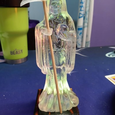 7 Inch Multicolored Santa Muerte/holy Death Lamp With Removable Base - Etsy