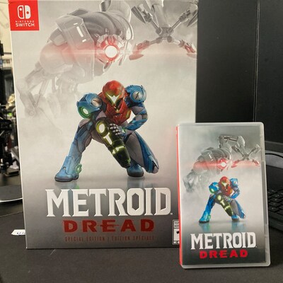 Metroid Dread Cover Art: Premium Special Edition Insert & Case for ...