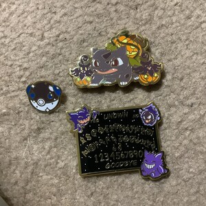 Gengar Ouija Board Enamel Pin - Etsy