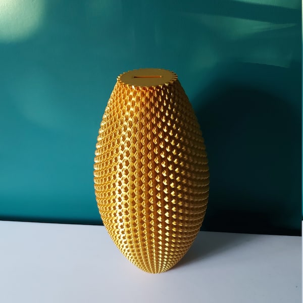 Large Gold Piggy Bank-gold Money Box-pot of Gold-modern Piggy Bank ...