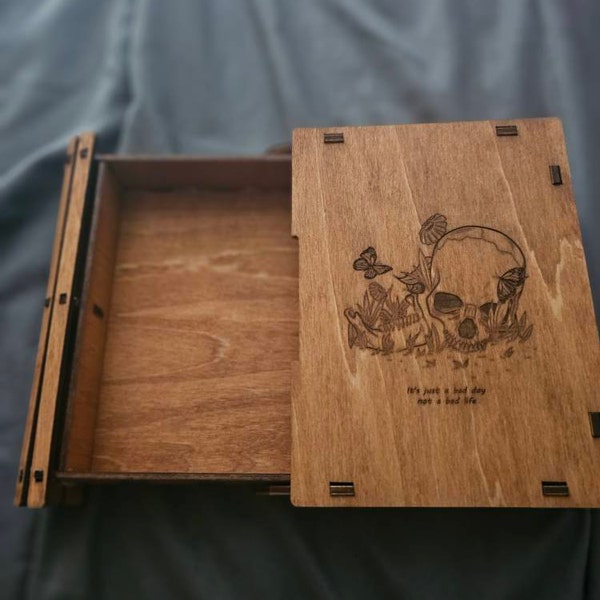 Slider Book Box Laser Cut Svg Files, Wood Gift Slider Book Box, Vector ...