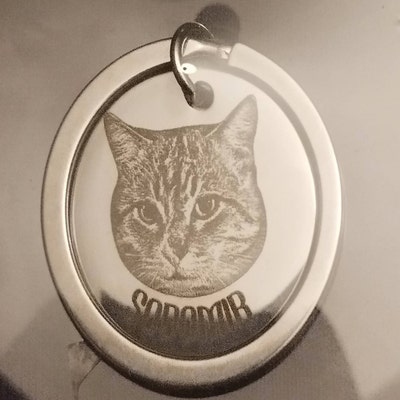 Custom Cat Portrait Ink Stamp, Personalized Cat Dog Portrait Stamp, Pet ...